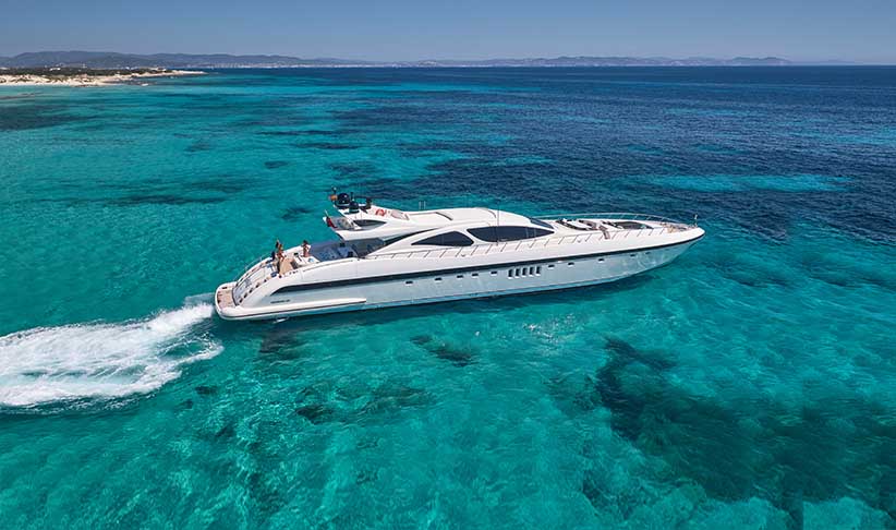 Mangusta 130 superyacht - Lux Charters Ibiza